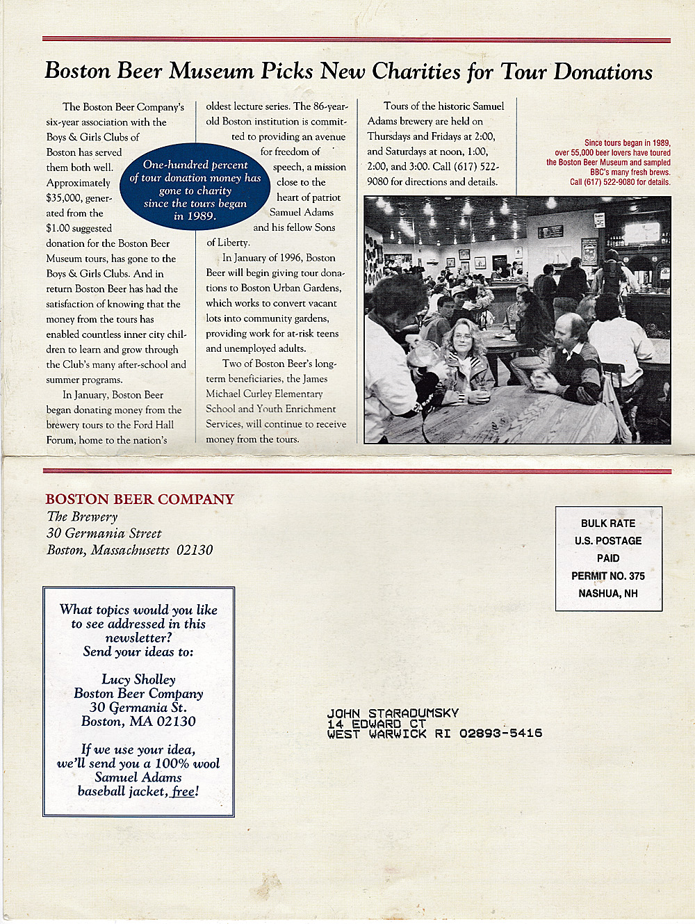 Boston Beer Promotional Items